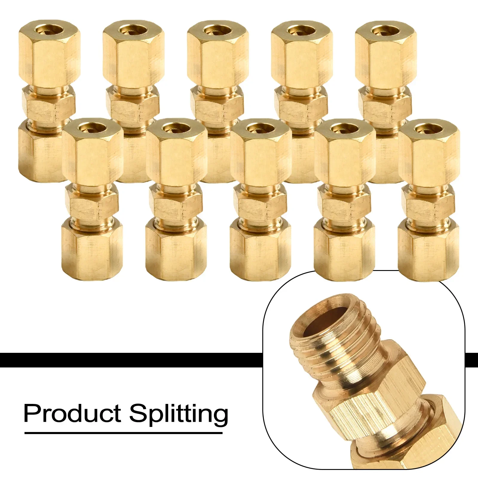 10pcs-Universal-Brake-Line-Connector-For-Brake-Line-Without-Flaring-4 ...