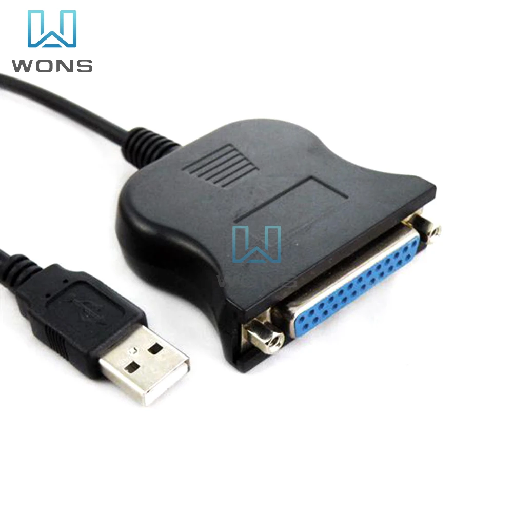 USB-to-25-Pinhole-Parallel-Port-Cable-Converter-DB25-Interface-Style ...