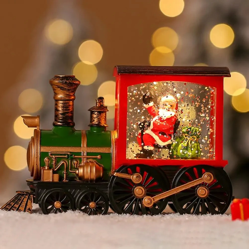 Christmas-LED-Lamp-Snowman-Elk-LED-Lights-Train-Santa-Claus-Merry ...