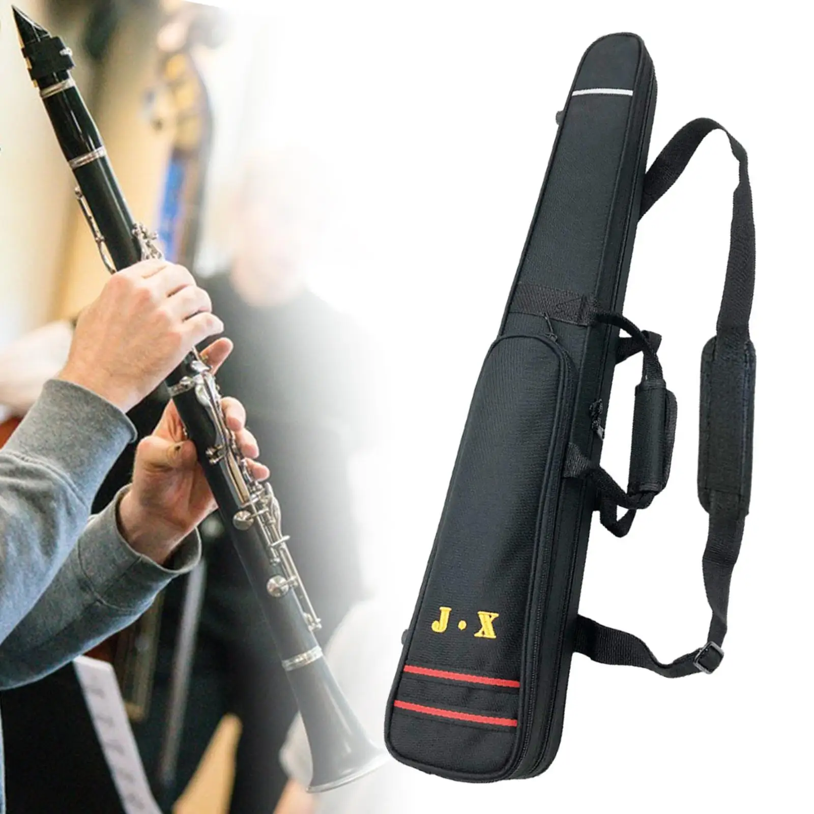 Clarinet Carry Case Clarinet Storage Bag Canvas Adjustable Shoulder ...