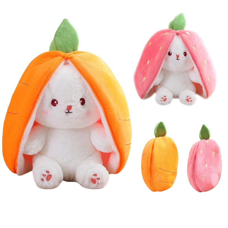 18cm-Cosplay-Strawberry-Carrot-Rabbit-Plush-Toy-Stuffed-Creative-Bag ...