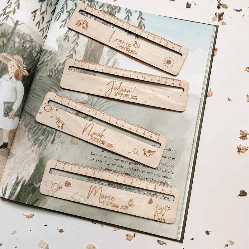 Reading Strips Wooden Children Ruler Small Paragraph Size Tracking ...