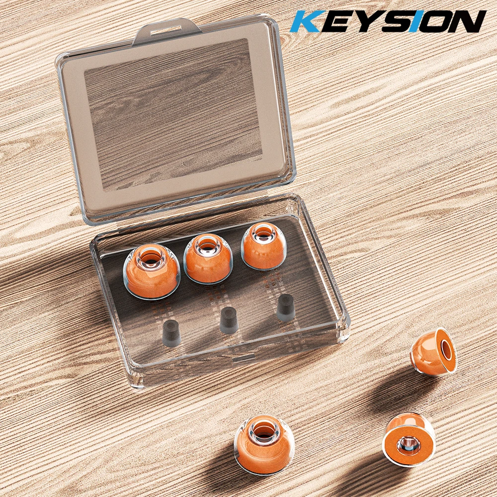 KEYSION Slow rebound memory foam+Transparent Liquid Silicone Ear Tips ...