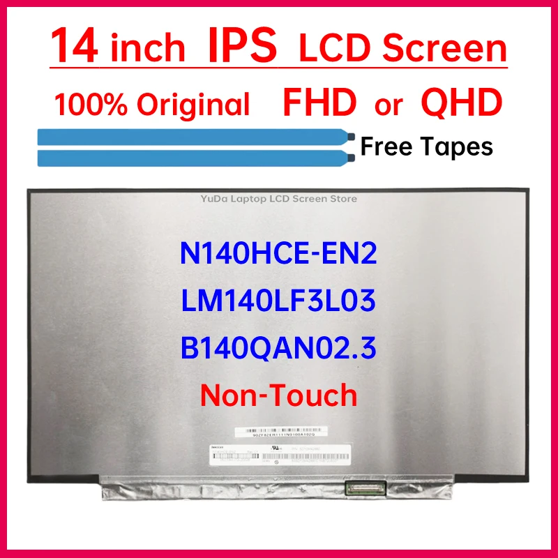 14 Inch LCD Screen LM140LF3L03 N140HCE-EN2 B140QAN02.3 For Asus ZenBook ...