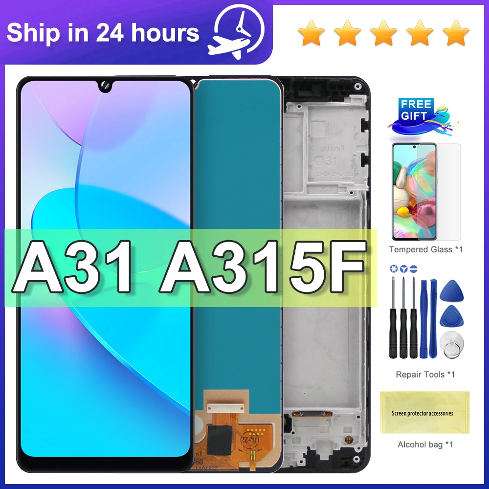 tft quality For Samsung A31 A315 LCD Display Touch Screen Digitizer ...