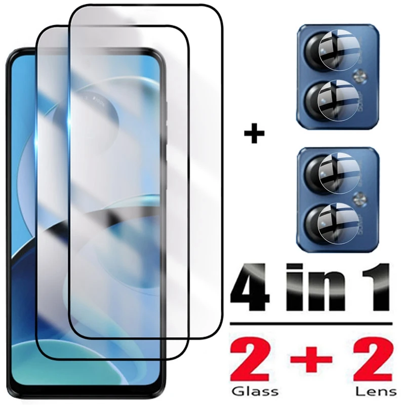 4in1-Tempered-Glass-For-Motorola-Moto-G14-Screen-Protector-Camera-Lens ...