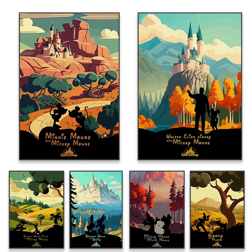 Vintage-Mickey-Poster-Disney-Wall-Decor-High-Quality-Prints-Disneyland ...