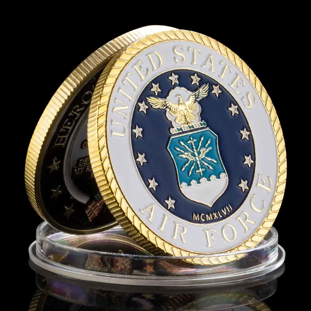 American-Air-Force-Challenge-Coin-Heros-Valor-Prayer-Commemorative ...