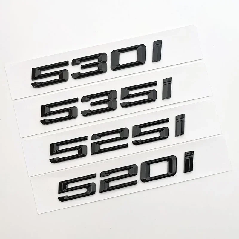 3D Car Trunk Adhesive Black Chrome Letters Stickers For BMW E60 E34 F10 ...