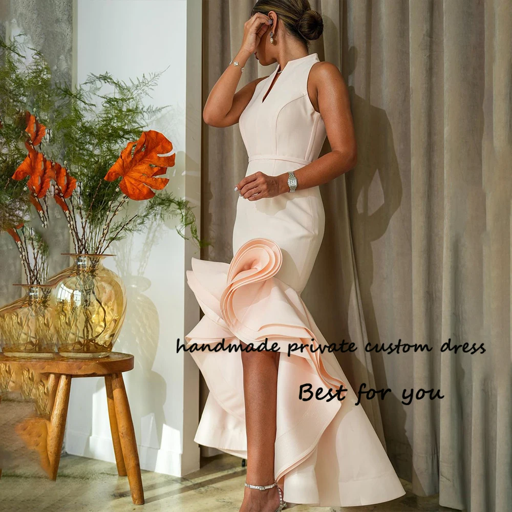 Robe-de-Soir-e-de-Forme-Sir-ne-en-Satin-Fronc-V-tement-Arabe-Duba ...