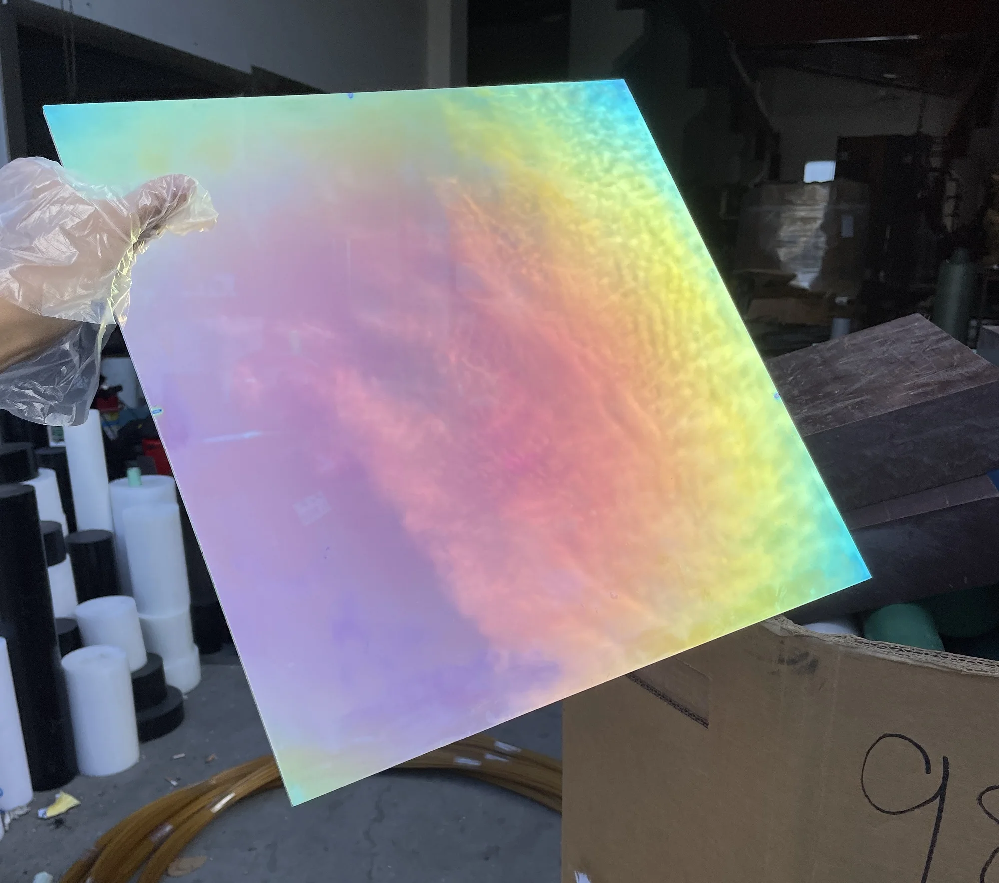Electroplate-Colorful-Laser-Plexiglass-Rainbow-Acrylic-PMMA-Iridescent ...
