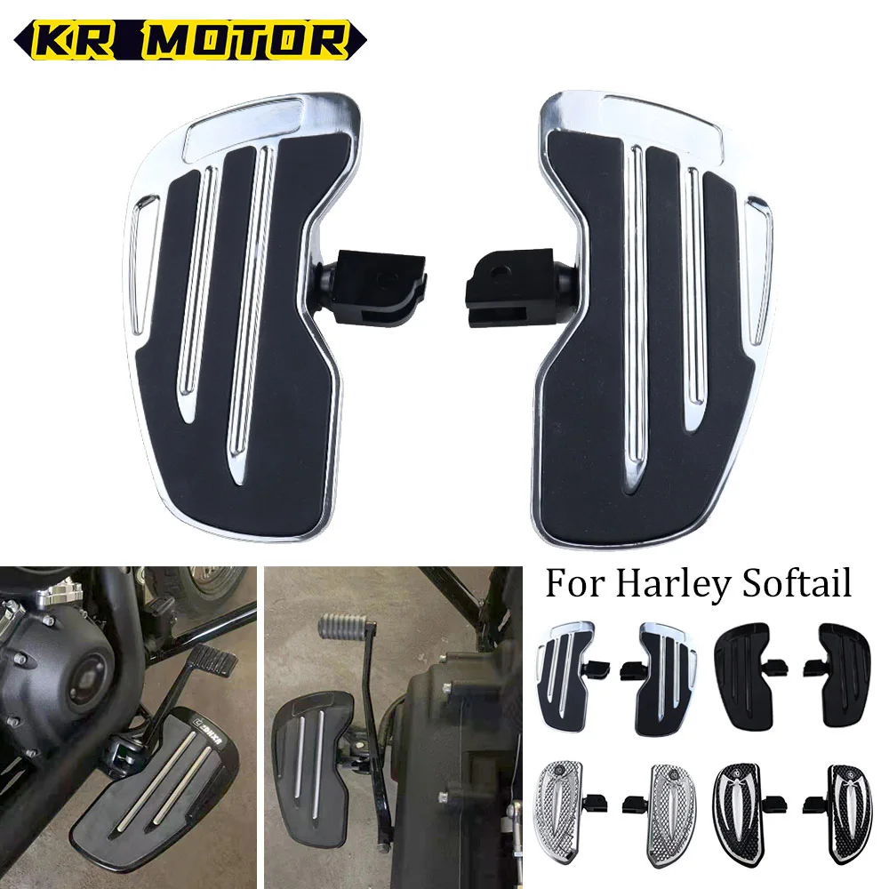 Motorcycle-Front-Driver-Footrest-Foot-Pegs-Pedal-For-Harley-Softail ...