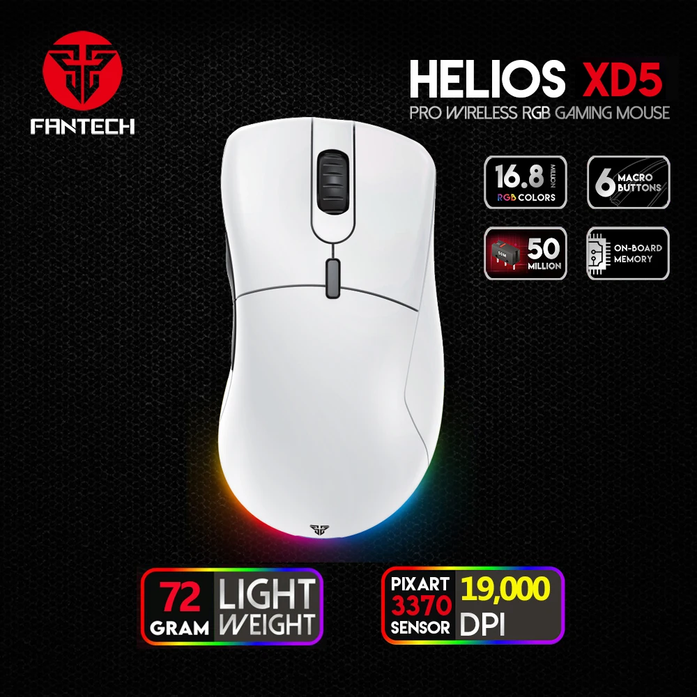 FANTECH-XD5-Professional-Gaming-Mouse-PIXART3370-19000DPI-1000Hz-400ips ...