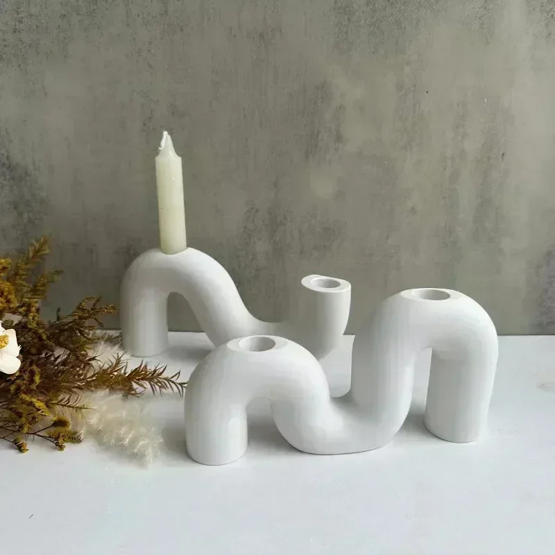 S-shaped-Candle-Holder-Silicone-Mold-M-shaped-Candlestick-Bracket ...