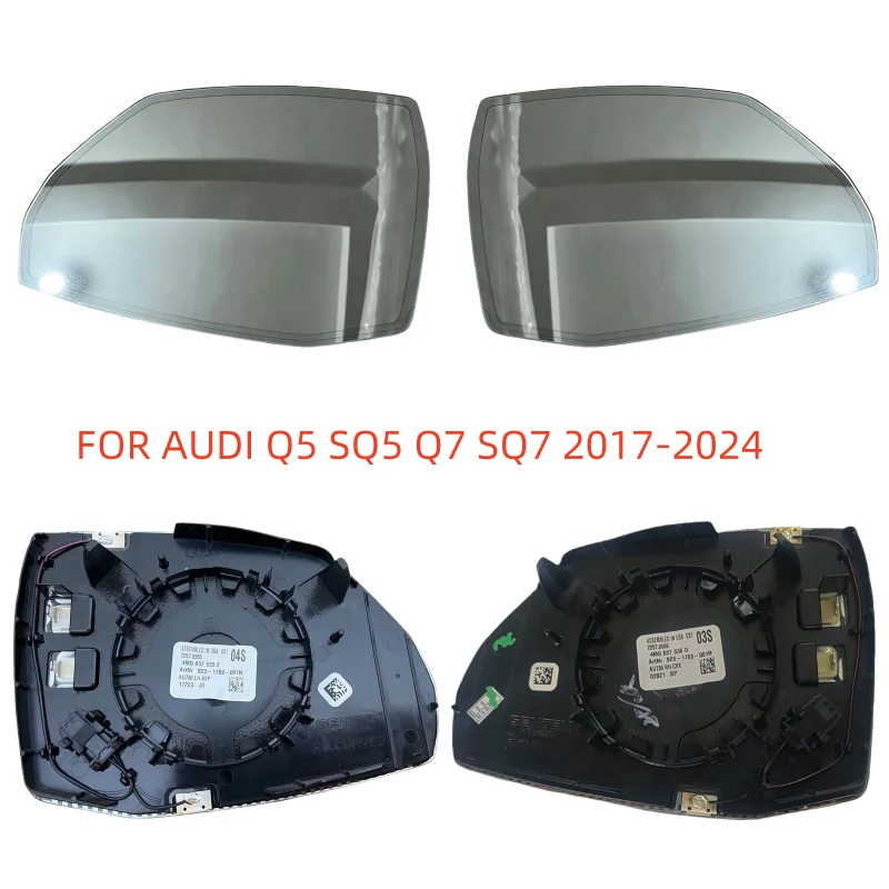 FOR AUDI Q5 SQ5 Q7 SQ7 2017-2024 Auto View Mirror Wide Angle Glass Auto ...