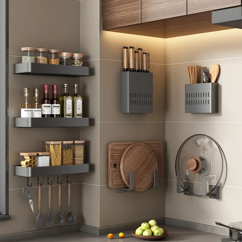 Spice-Seasoning-Storage-Rack-Kitchen-Shelving-Utensil-Holder-Perforated ...