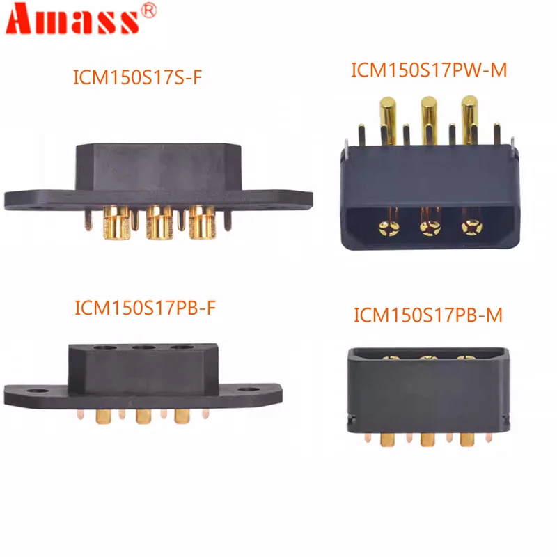 Original Amass ICM150S17PB ICM150S17S-F ICM150S17PW-M Connector (3+7 ...