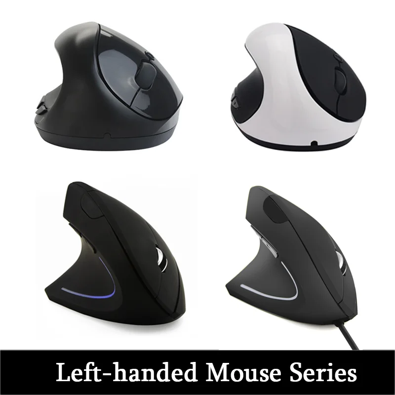 Left-Hand-Vertical-Mouse-Ergonomic-Wireless-Mouse-1600-DPI-Gaming ...