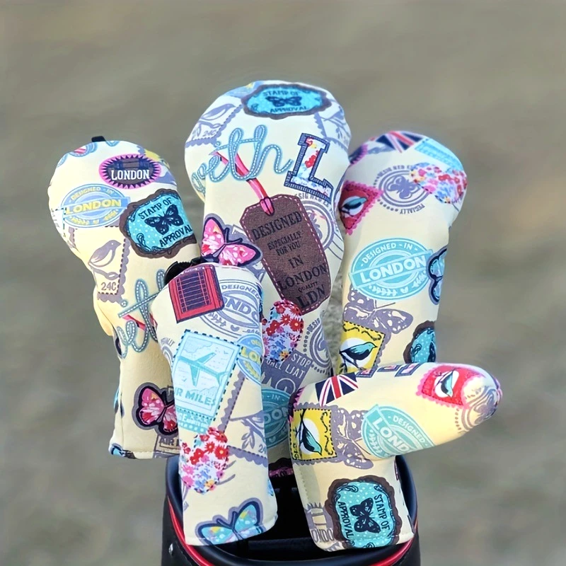 Golf-Wood-Head-Covers-Color-Tarpaulin-1-3-5-H-Putter-Straight-Head ...