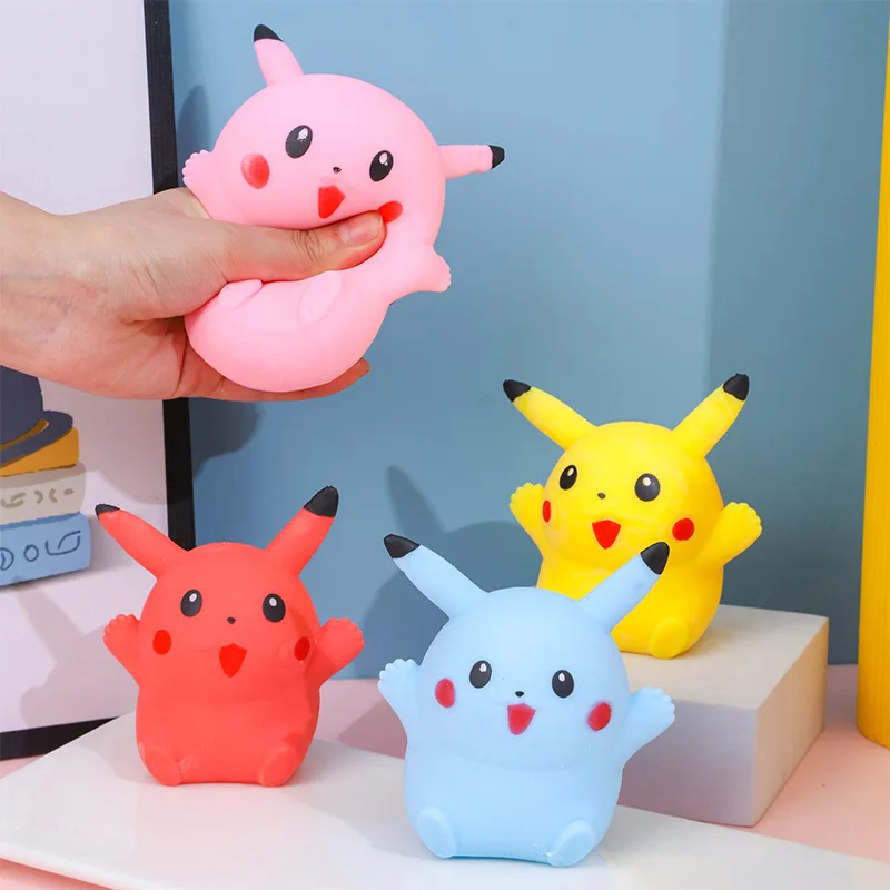 Pokemon Pikachu antistres stres oyuncakları sıkmak stres giderici Pop ...