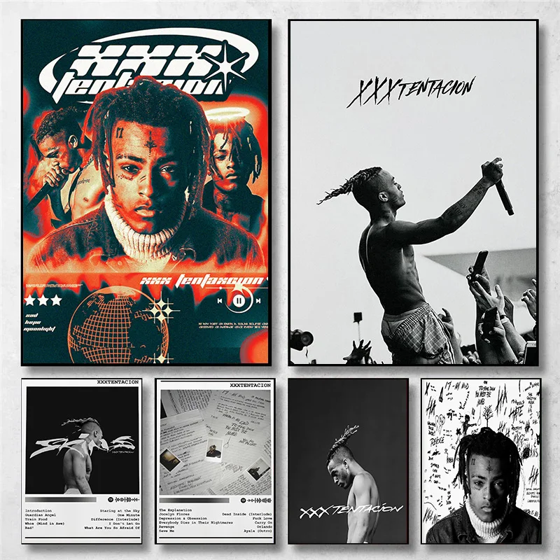 XXX-Tentacion-Rock-Rapper-Music-Albums-Cover-Skins-17-Art-Posters ...