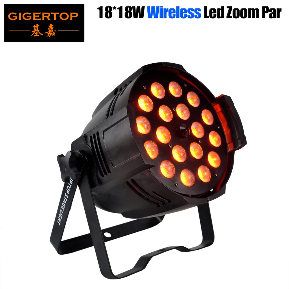 Tp-p80b Stage Light 18x18w Led Par Zoom Light Rgbwa Uv 6in1 Uv Wireless Dmx Par Can Dj ...