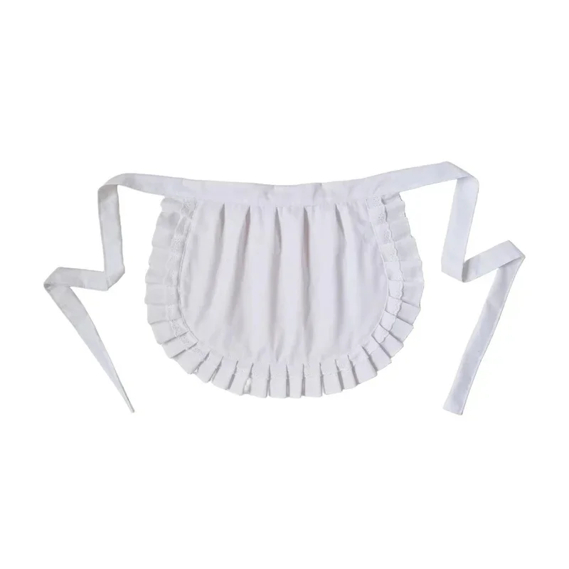 Costume-Cooking-Aprons-Lace-White-Waist-Apron-Waitress-Maid-Servant ...