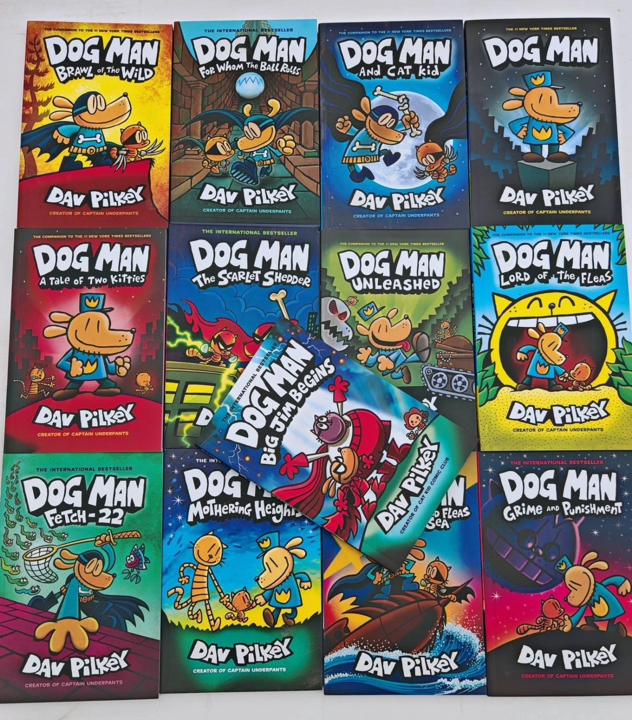 Random 4 Book Dog Man Detective Dog's Adventures paperback Picture ...