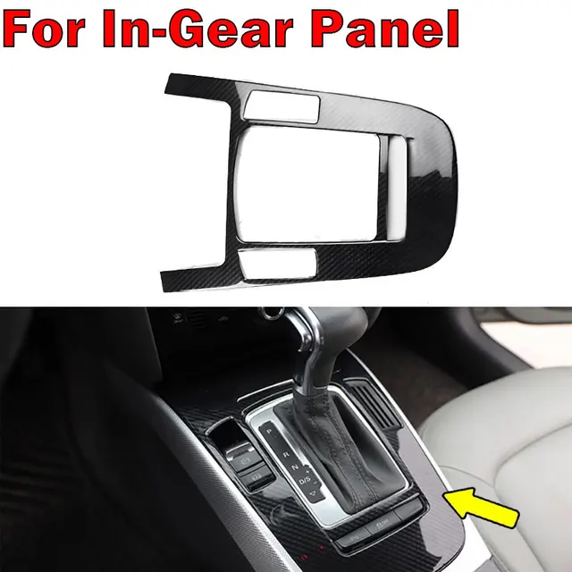 Front Lip For Audi A4 B8 A5 09-12 Carbon Fiber Center Console Gear ...