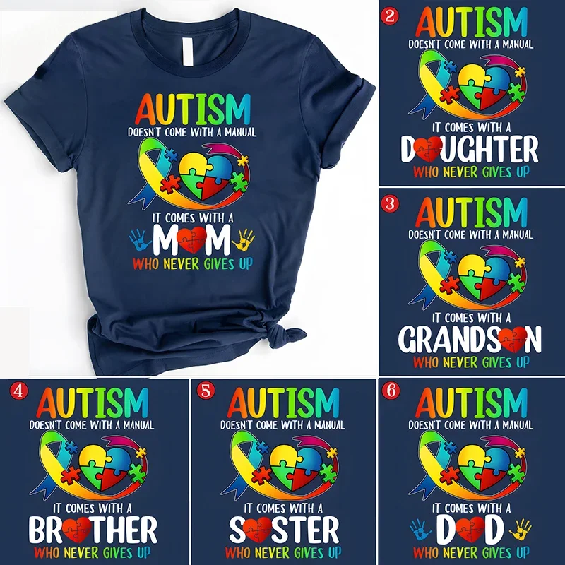 Men-s-T-shirts-Autism-Mom-Dad-Clothing-Autism-Awarenes-Family-Tshirts ...