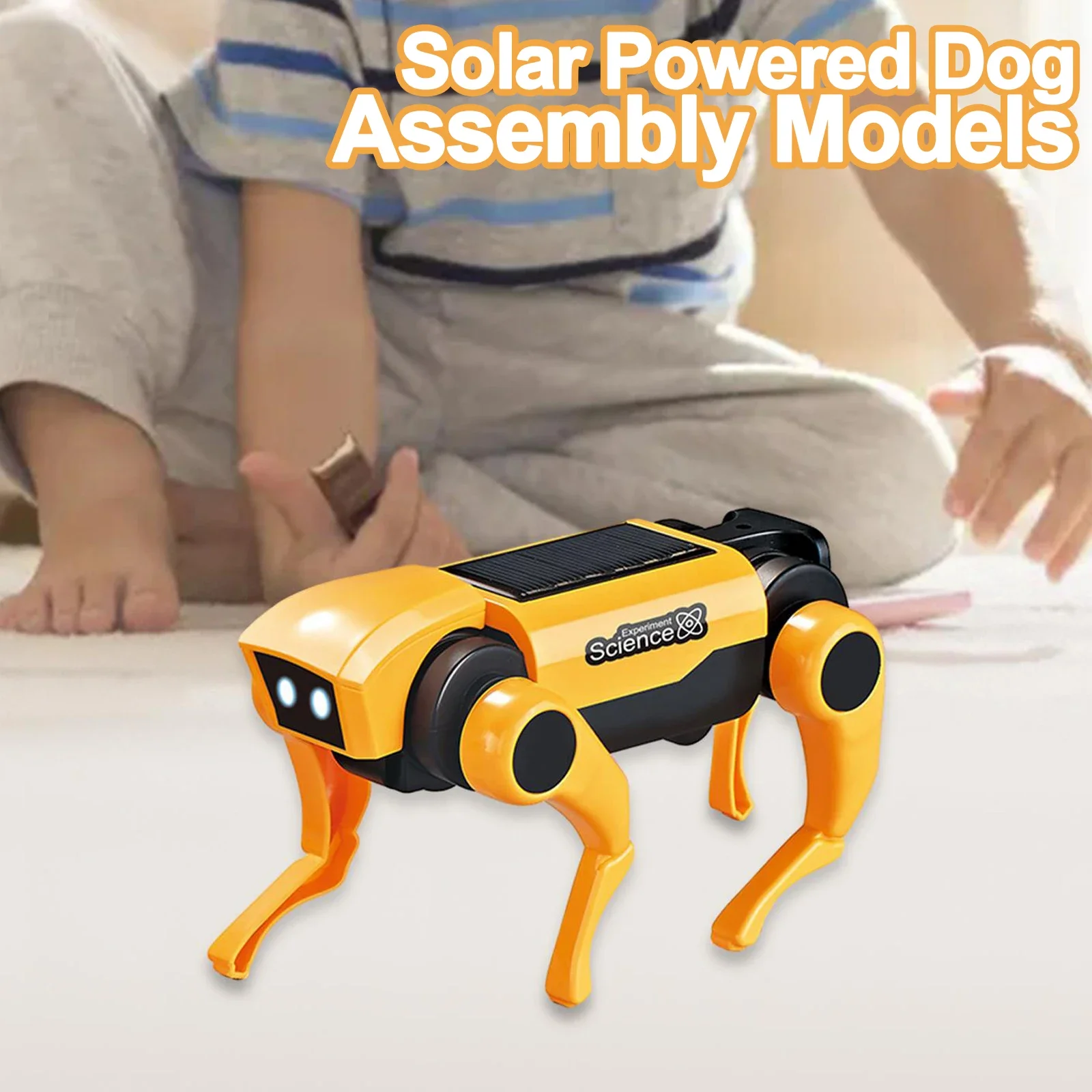 Robot-Solar-para-ni-os-perro-gato-experimento-de-ciencia-bricolaje ...
