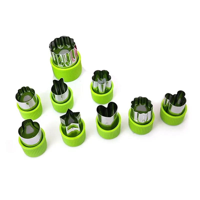 9-Pcs-Food-Cutter-Forma-A-o-Inoxid-vel-Cookie-Fruit-Vegetable-Pie-Mold ...
