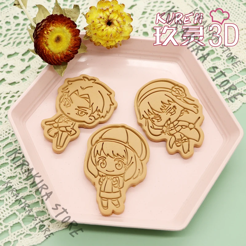 SPY×FAMILY Anya Yor Forger Q Version Biscuits Anime Cosplay 3D DIY ...
