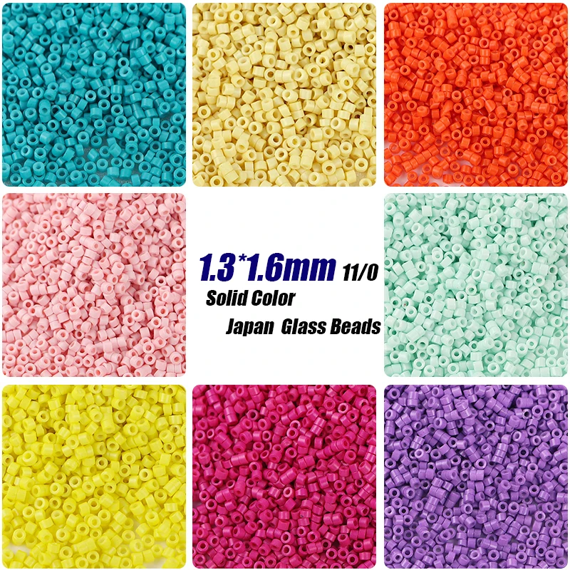 840 pçs 1.6mm japonês opaco cor sólida contas de vidro 11/0 solta ...