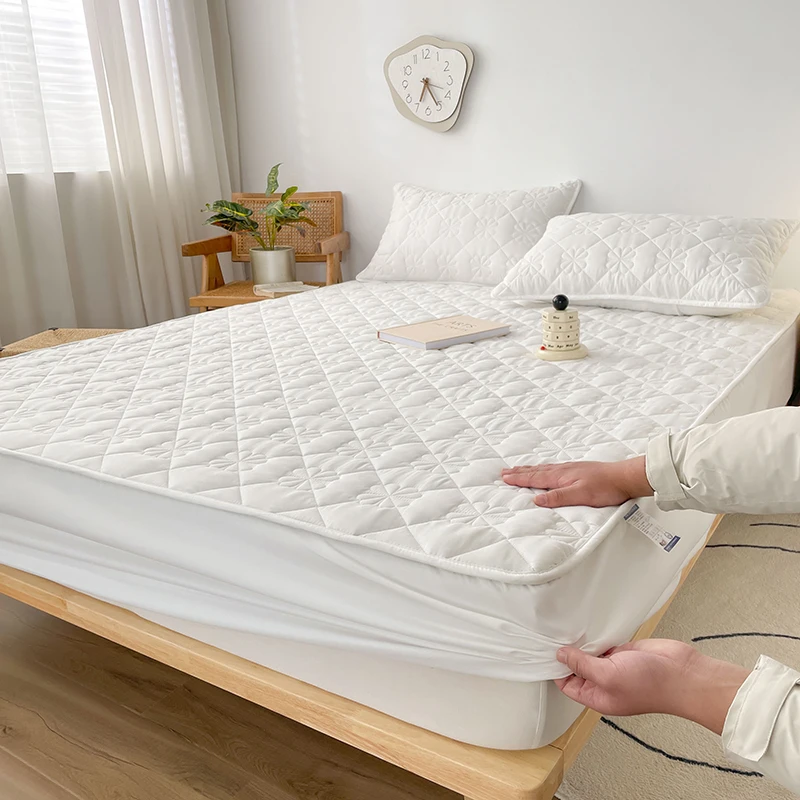 Waterproof-Quilted-Mattress-Protector-Breathable-Mattress-Covers-Anti ...