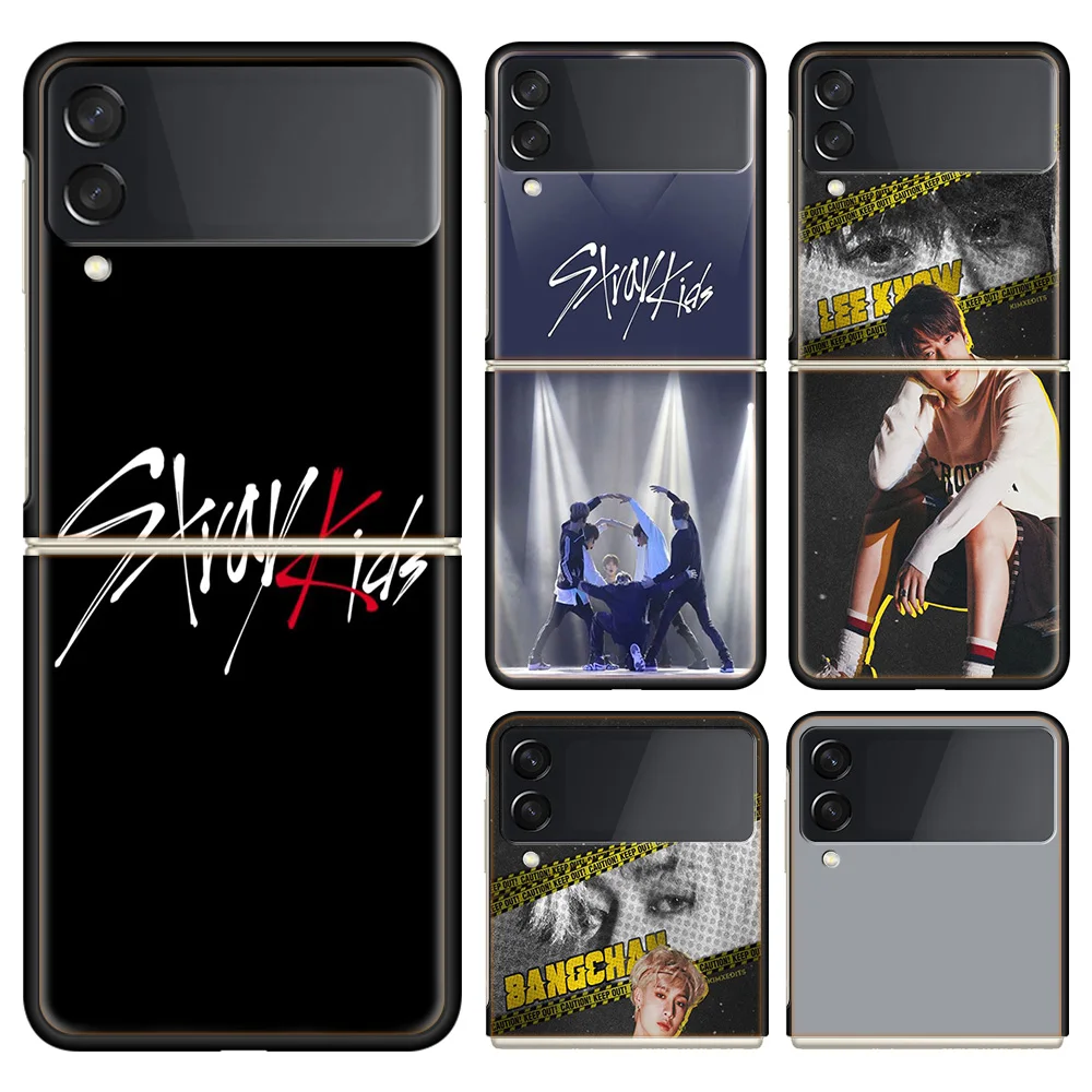 Funda de teléfono Kpop Stray Kids para Samsung Galaxy Z Flip 3 Flip 4 ...