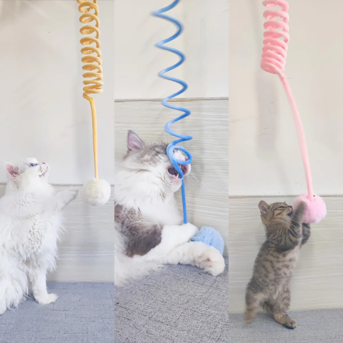 New-wool-Cat-Toy-Funny-Self-hey-Hanging-Door-Automatic-Scratch-Rope-Cat ...