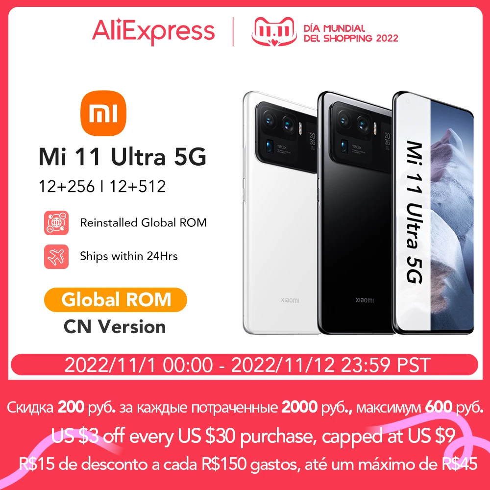 Global Rom Version Original Xiaomi Mi 11 Ultra 12gb 512gb 256gb 5g ...