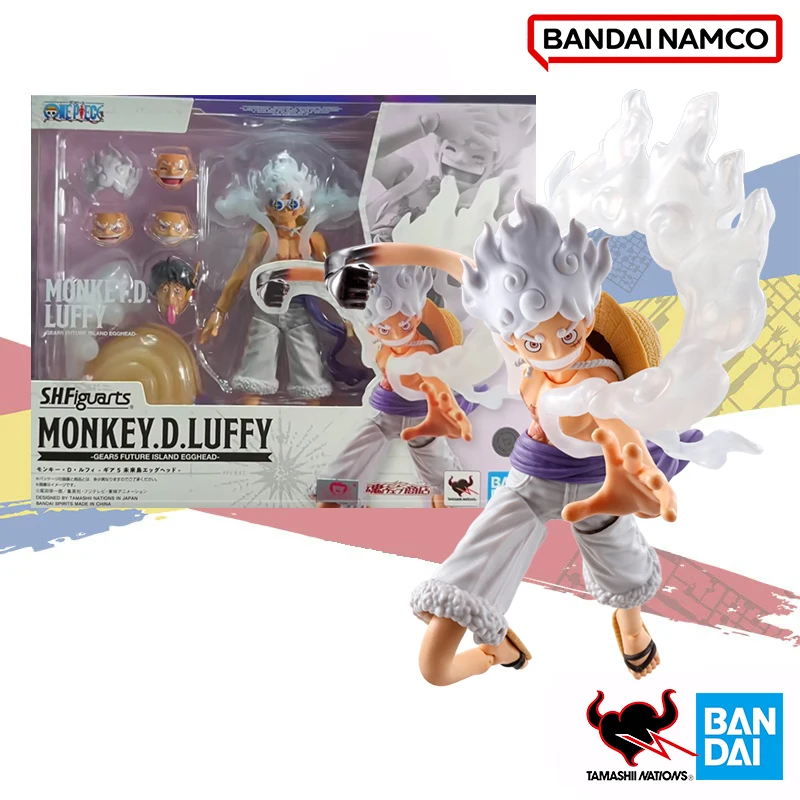 BANDAI original genuino S.H.Figuarts SHF One Piece MONKEY.D.LUFFY GEAR5 ...