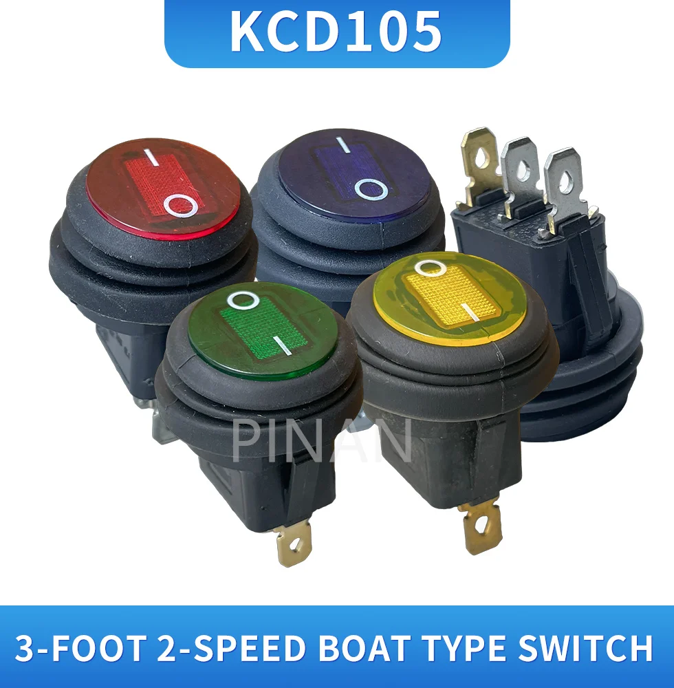 1pcs-KCD105Waterproof-Button-with-12V-220V-Light-Rocker-Switch-Opening ...