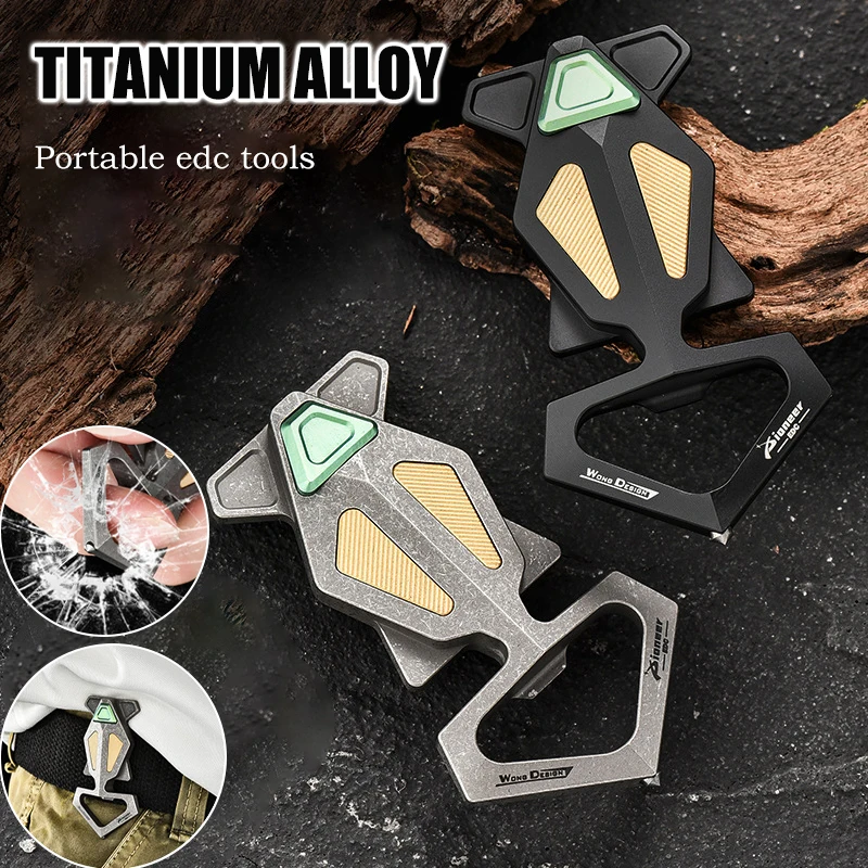 Titanium Alloy Crowbar Pioneer Self-Defence Gadget Multi-functional ...