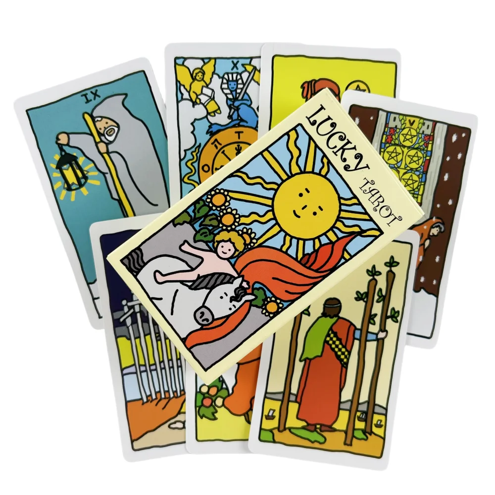 Lucky-Tarot-Cards-of-Rider-Ination-Fortune-Telling-Oracle-Training-Deck ...