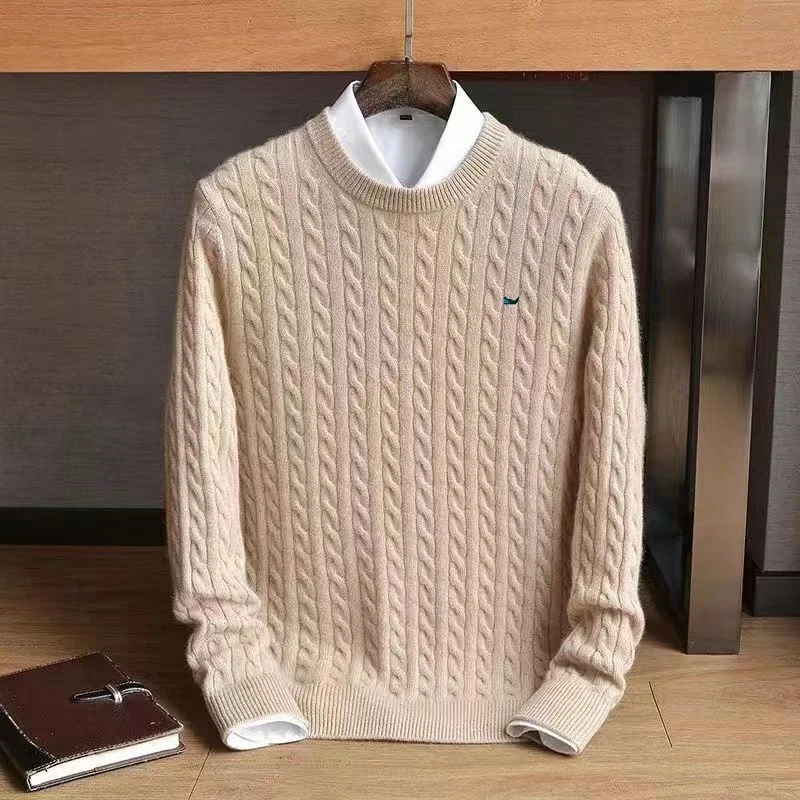 100-Cotton-knitted-Sweater-High-Quality-Autumn-Winter-Men-Pullovers ...