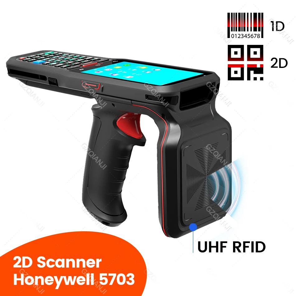 Android 10 Pda Uhf Rfid Reader 11m Long Distance With Pistol Grip ...