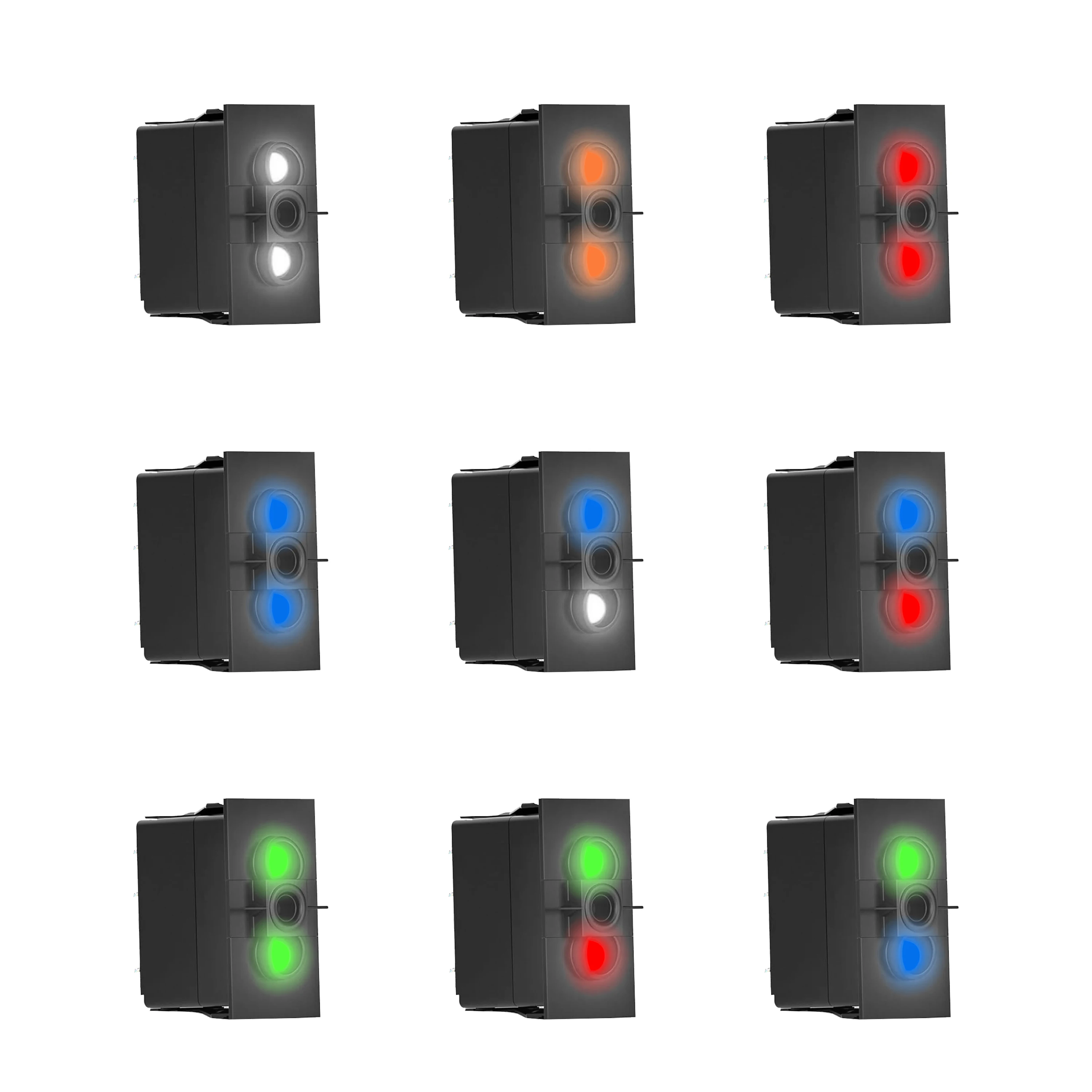 12V-24V-Dual-Led-Switch-Base-5PIN-SPST-ON-OFF-Rocker-Switch-Body-Car ...