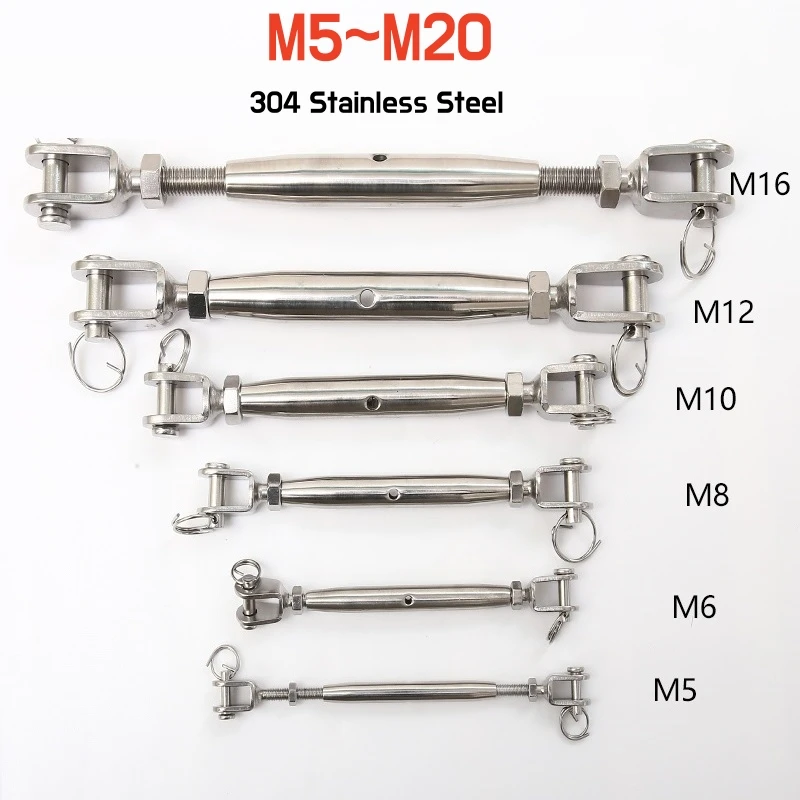 M5M6M8M10M12M16M20 304 Stainless Steel Rigging Screw Closed Body Jaw ...