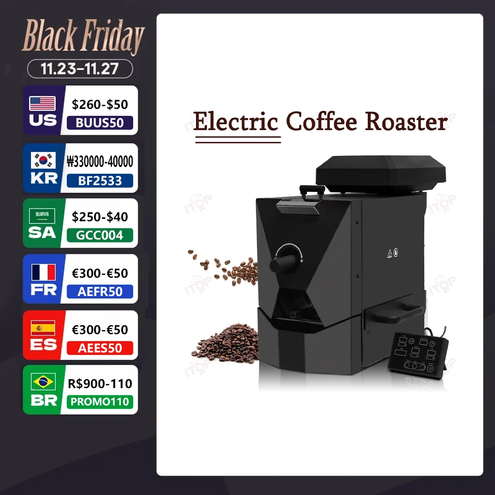 ITOP-500g-Coffee-Roaster-3-Roasting-Programs-Easy-and-Fun-Operation-Household-Coffee-Bean ...