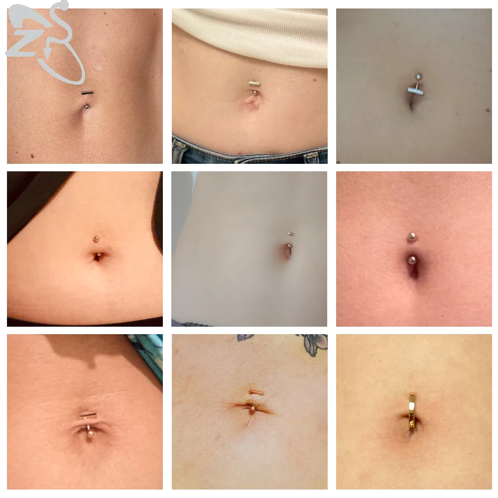 Minimal Belly Button Piercing J Curve Belly Button Rings Minimal Belly Button Ring Body Jewelry Aliexpress