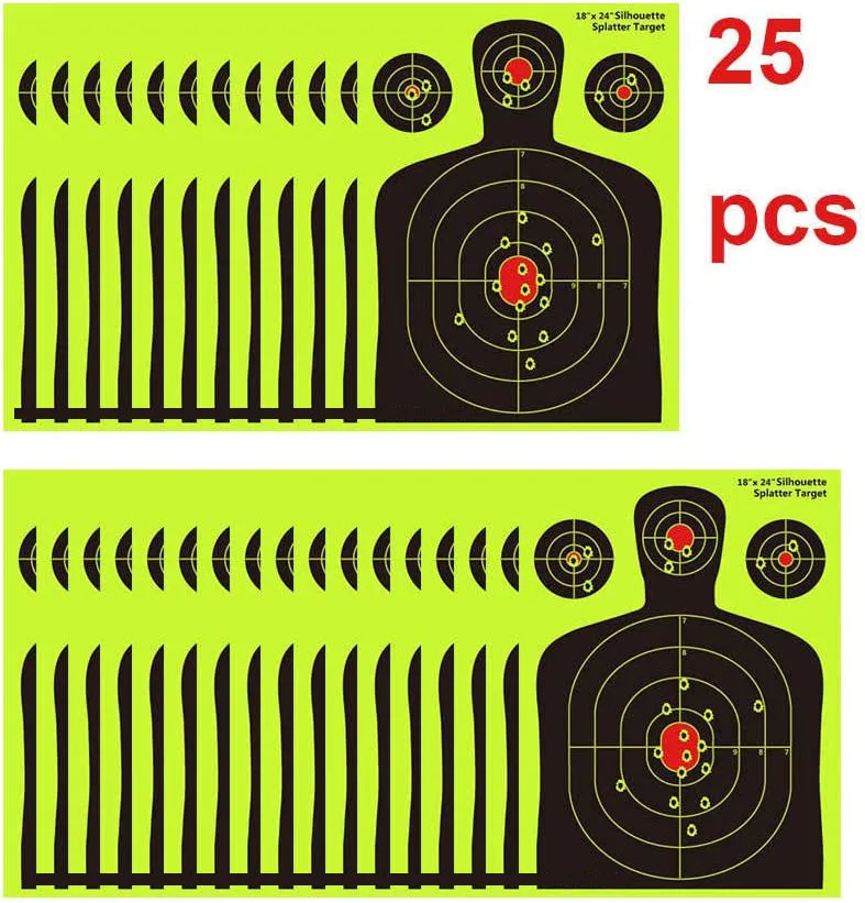 18-x-24-Splatter-Target-Pack-of-25-Highly-Visible-Shooting-Sports ...