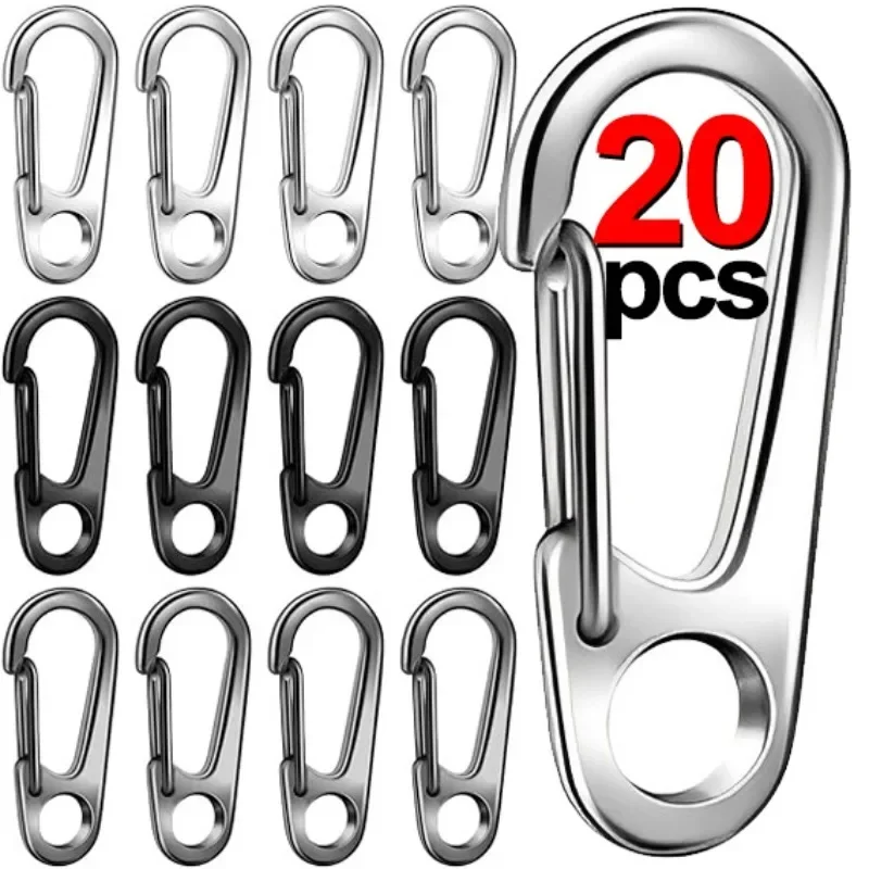 5-20pcs-Lobster-Clasp-Buckle-Keychian-Mini-Carabiners-Outdoor-Camping ...